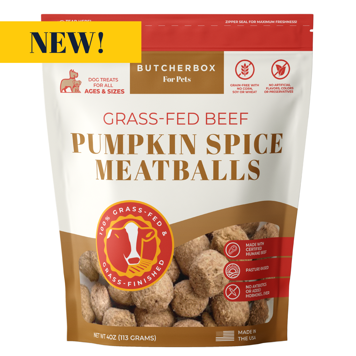 Freeze-Dried Pumpkin Spice Meatballs – ButcherBox For Pets